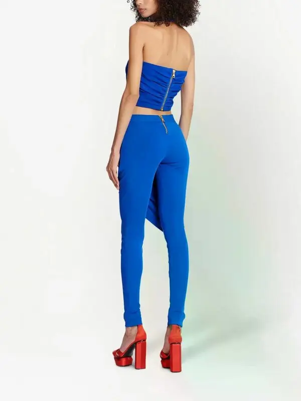 Balmain Halterneck Crossover-straps Top