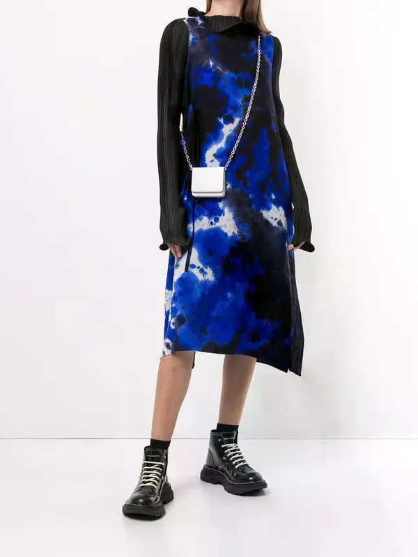 Y’s Sleeveless Tie-dye Dress - Blue