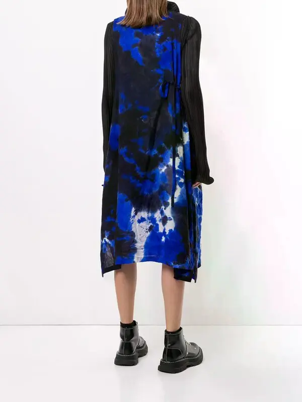 Y’s Sleeveless Tie-dye Dress - Blue