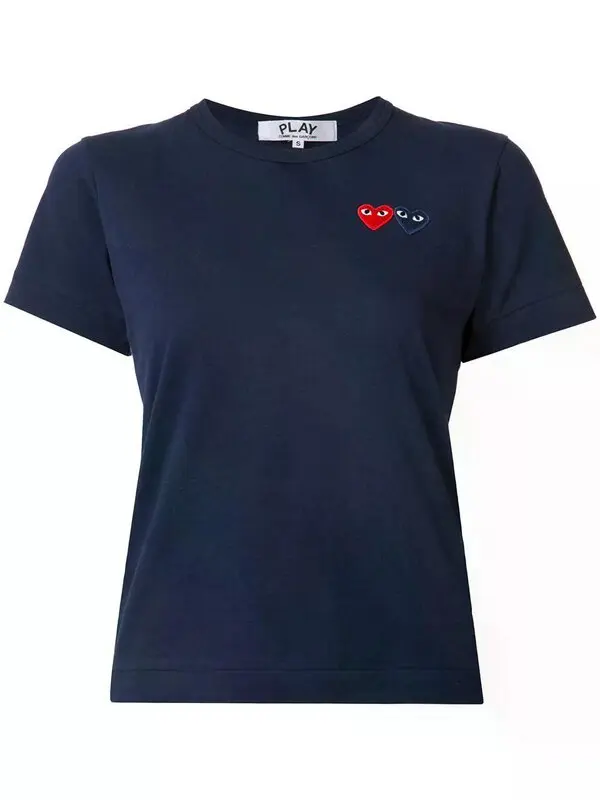 Play Comme Des Garcon Embroidered Heart T-shirt