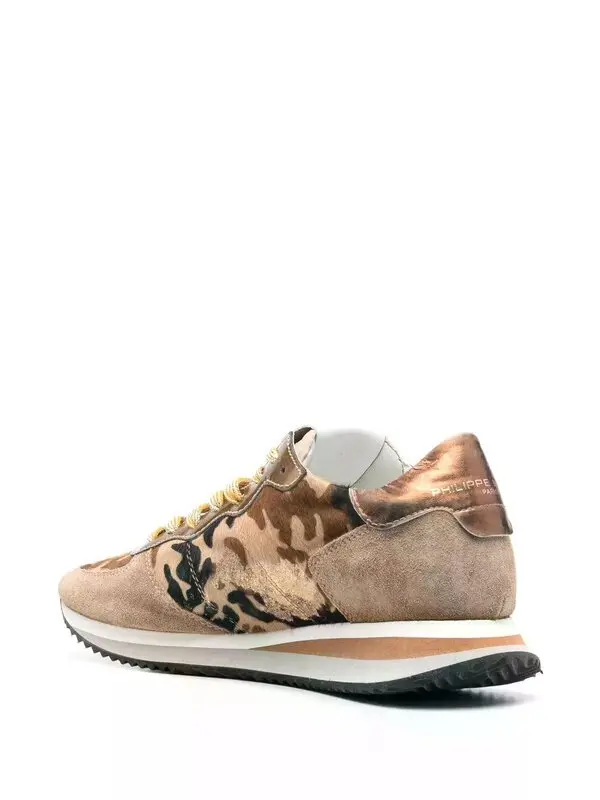Philippe Model Trpx Suede Sneakers - Neutrals