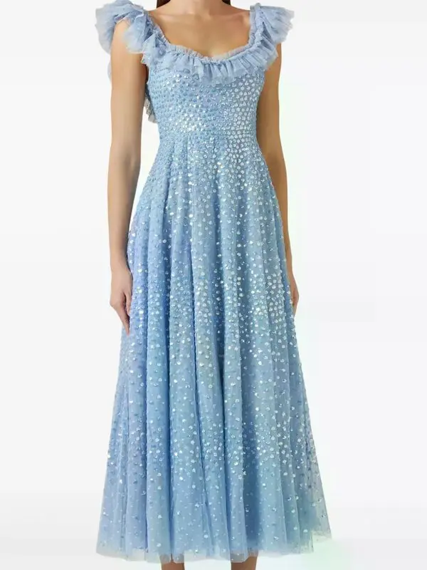 NEEDLE & THREAD Scatter Dot Midi Dress
