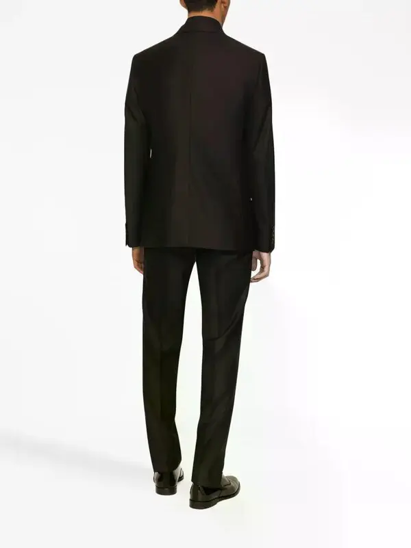 Dolce & Gabbana Wool-silk Single-breasted Suit - Black