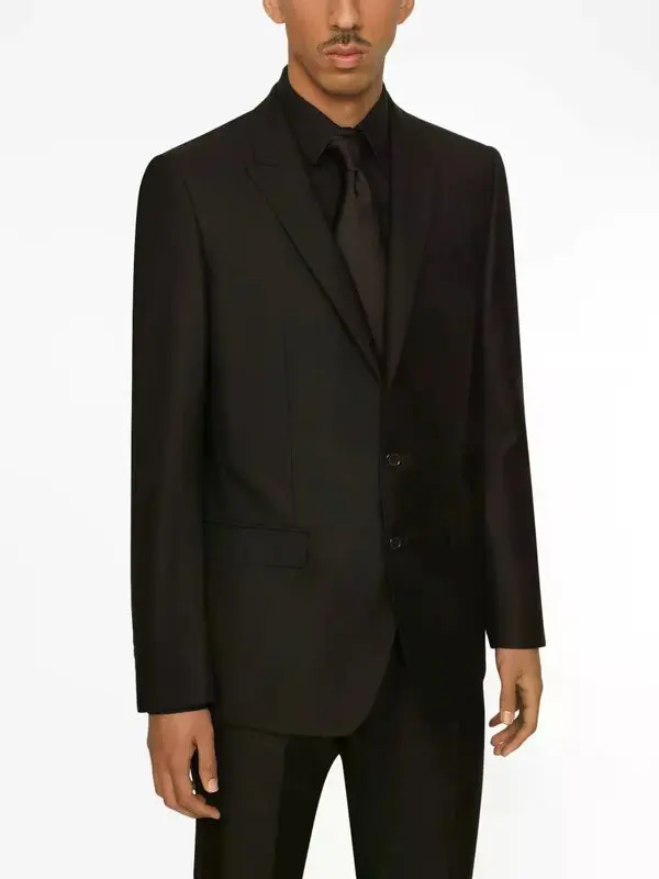 Dolce & Gabbana Wool-silk Single-breasted Suit - Black