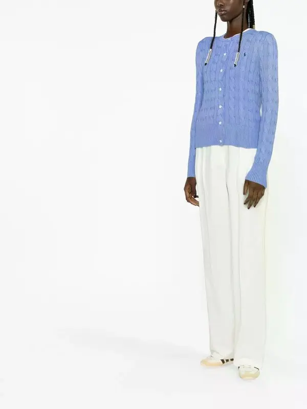 Polo Ralph Lauren Cable Knit Cardigan - Blue