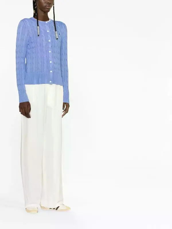 Polo Ralph Lauren Cable Knit Cardigan - Blue
