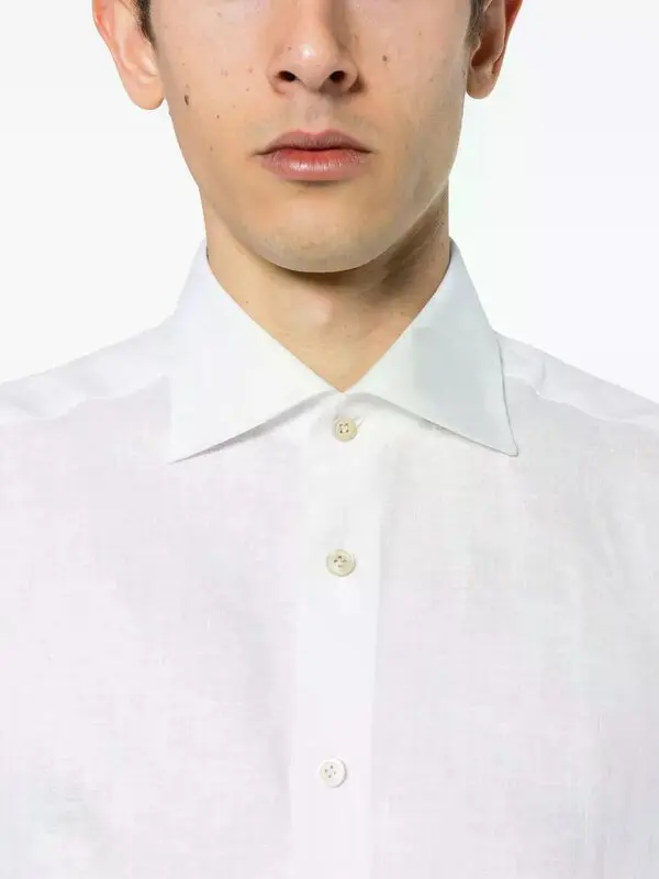 Kiton Poplin Linen Shirt