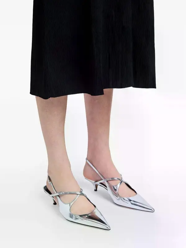 Proenza Schouler 40mm Slash Pumps - Grey