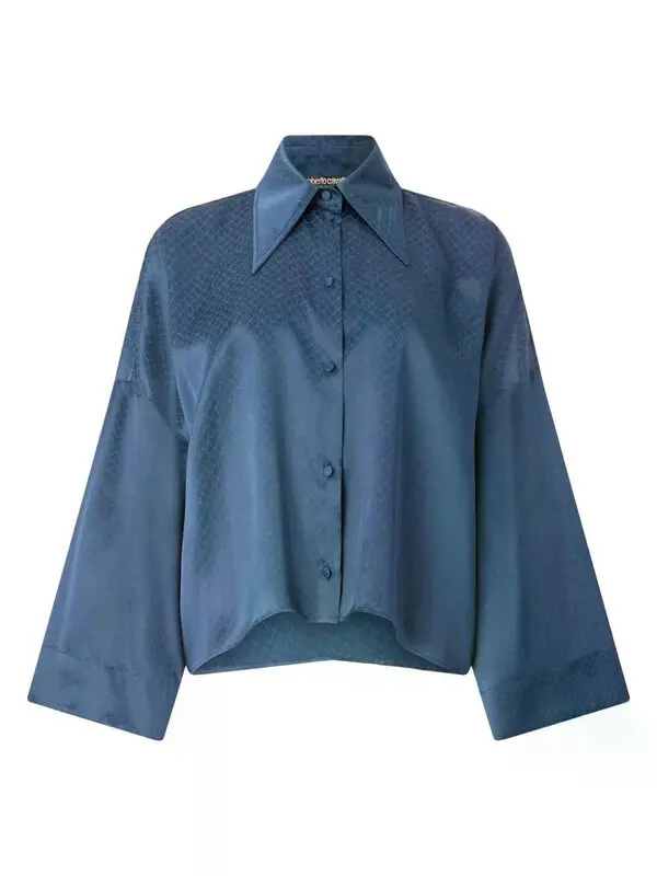 Roberto Cavalli Snakeskin-print Shirt
