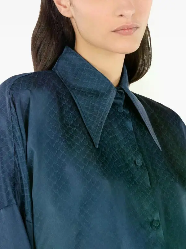Roberto Cavalli Snakeskin-print Shirt
