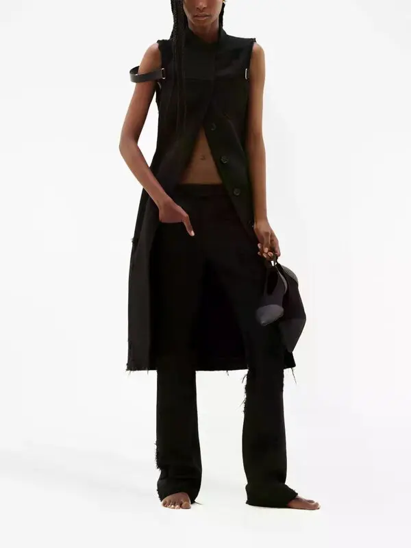 COURREGES Sleeveless Virgin-wool Coat