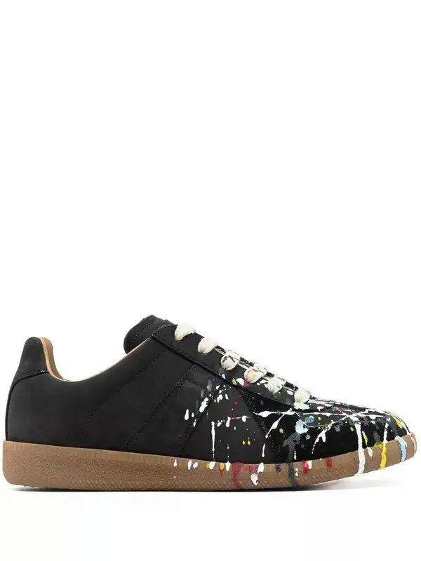 MAISON MARGIELA Paint Replica Low-top Sneakers - Black