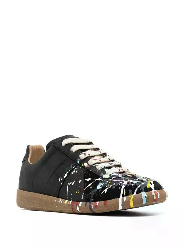 MAISON MARGIELA Paint Replica Low-top Sneakers - Black