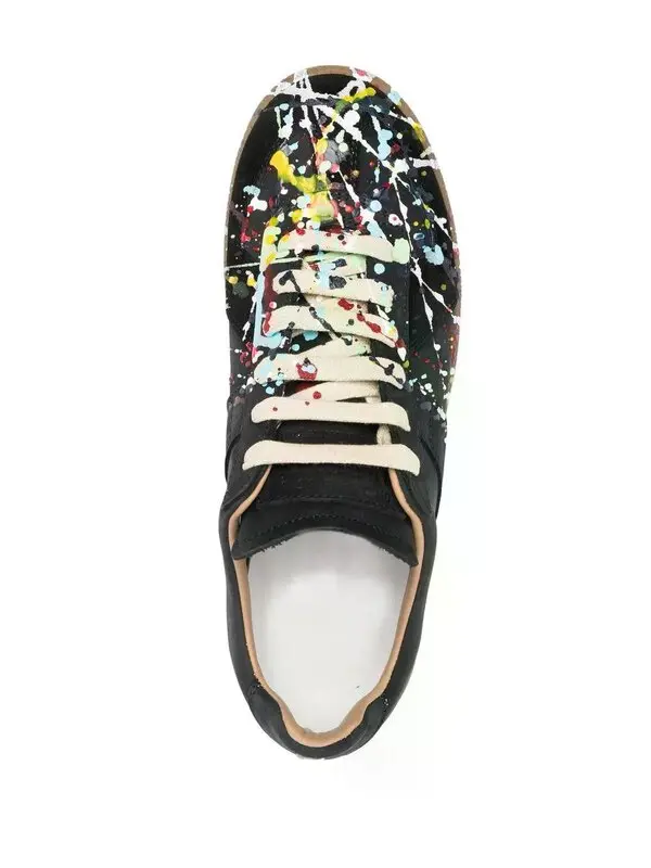 MAISON MARGIELA Paint Replica Low-top Sneakers - Black