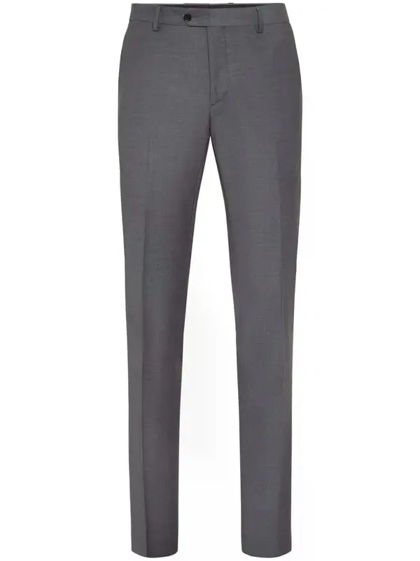 Philipp Plein Straight-leg Wool-blend Trousers