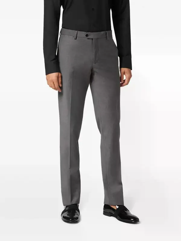 Philipp Plein Straight-leg Wool-blend Trousers