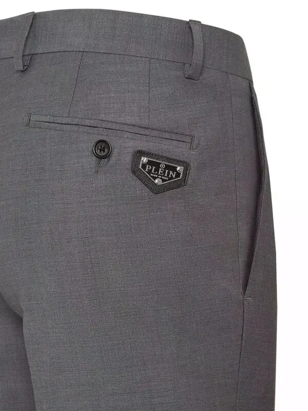 Philipp Plein Straight-leg Wool-blend Trousers
