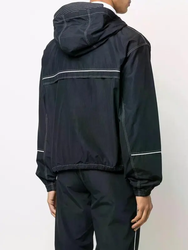 Thom Browne Contrast-stitch Hooded Track Jacket