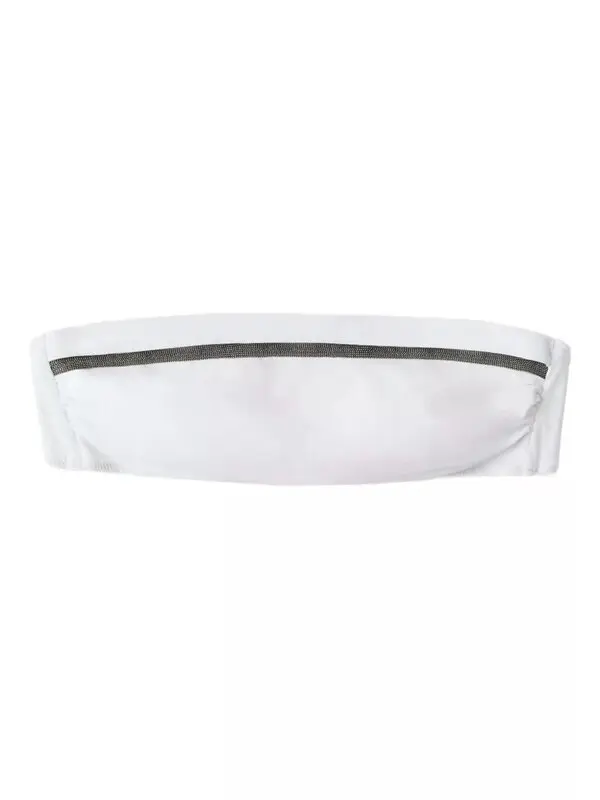Brunello Cucinelli Monili Embellished Bandeau Bikini Top