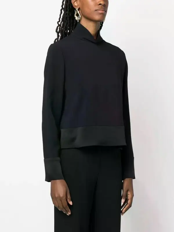Emporio Armani High-neck Long-sleeve Top