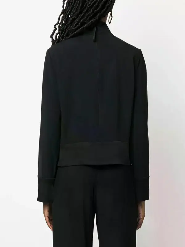 Emporio Armani High-neck Long-sleeve Top