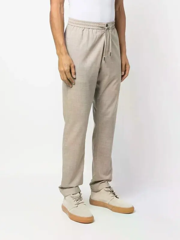 BILLIONAIRE Jogging Drawstring Wool Trousers