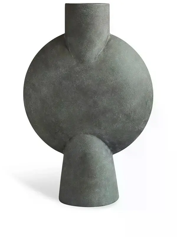 101 COPENHAGEN Bubl Sphere Hex Vase - Grey