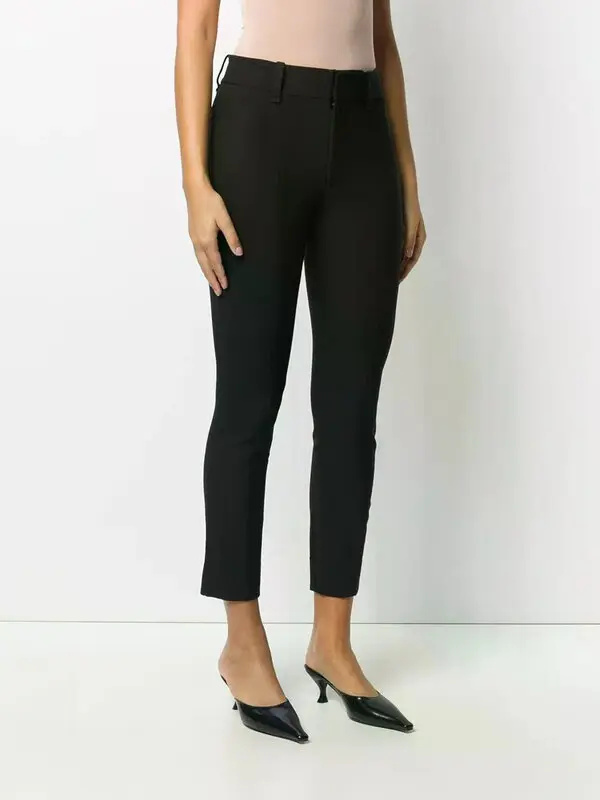 Vince High-waist Cropped Skinny Trousers
