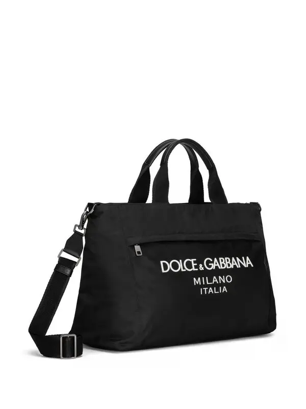Dolce & Gabbana Logo-lettering Holdall - Black