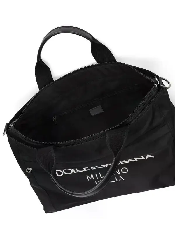 Dolce & Gabbana Logo-lettering Holdall - Black