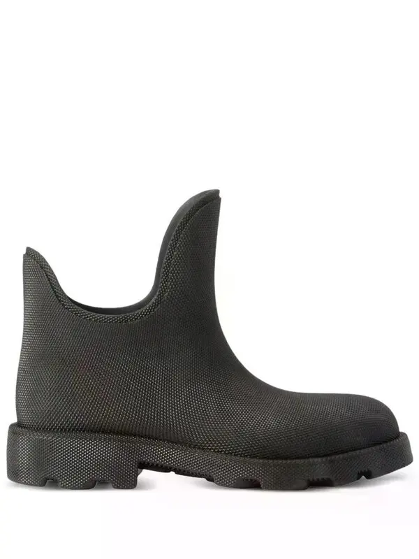 Burberry Round-toe Ankle Boots - Black
