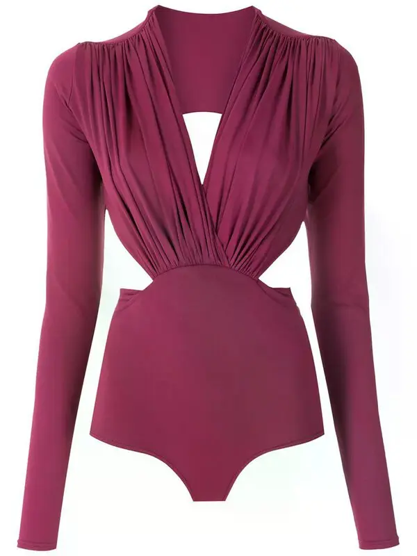 AMIR SLAMA Draped Bodysuit