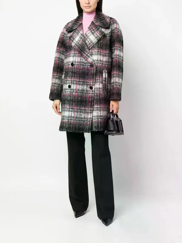 Karl Lagerfeld Checked Double-breasted Coat