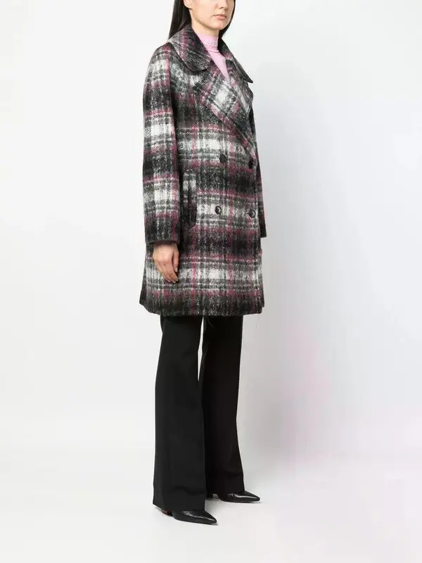 Karl Lagerfeld Checked Double-breasted Coat