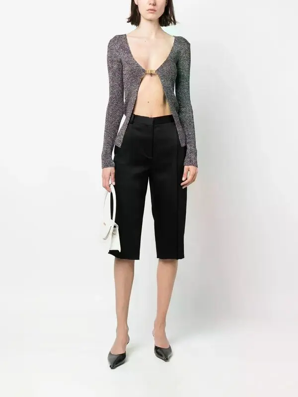 Gcds Glittered V-neck Cardigan