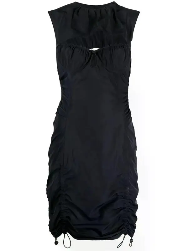 Monse Cut-out Drawstring-detail Mini Dress