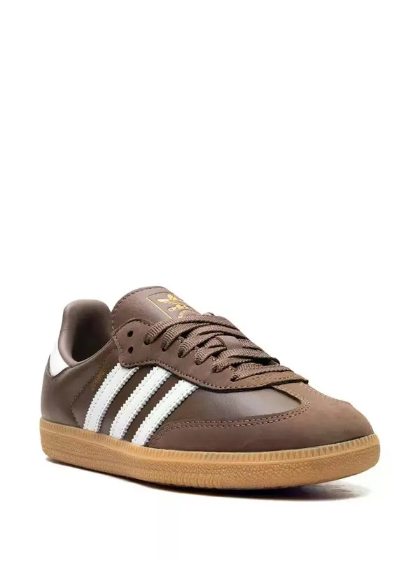 Adidas Samba Og Earth Strata Gum Leather Sneakers - Brown