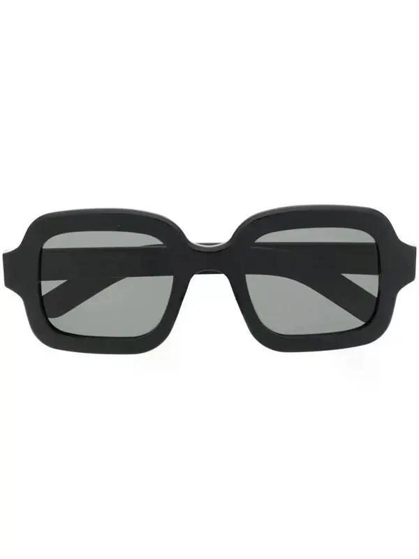 RETROSUPERFUTURE Benz Rectangular Frame Sunglasses - Black