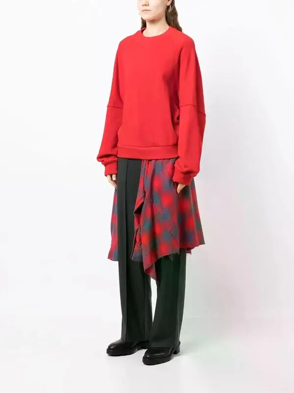 Goen.j Layered Shirt-panel Sweatshirt