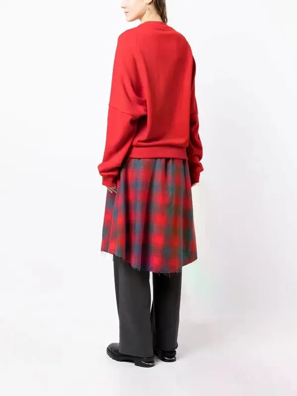 Goen.j Layered Shirt-panel Sweatshirt