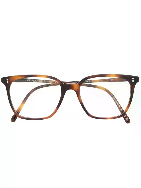 Oliver Spencer Tortoiseshell Square-frame Glasses