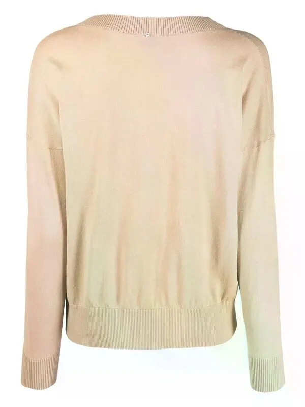 Lorena Antoniazzi Star Appliqué Boat Neck Jumper
