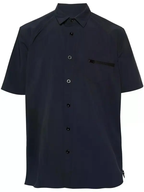 Sacai Zip-pocket Taffeta Shirt