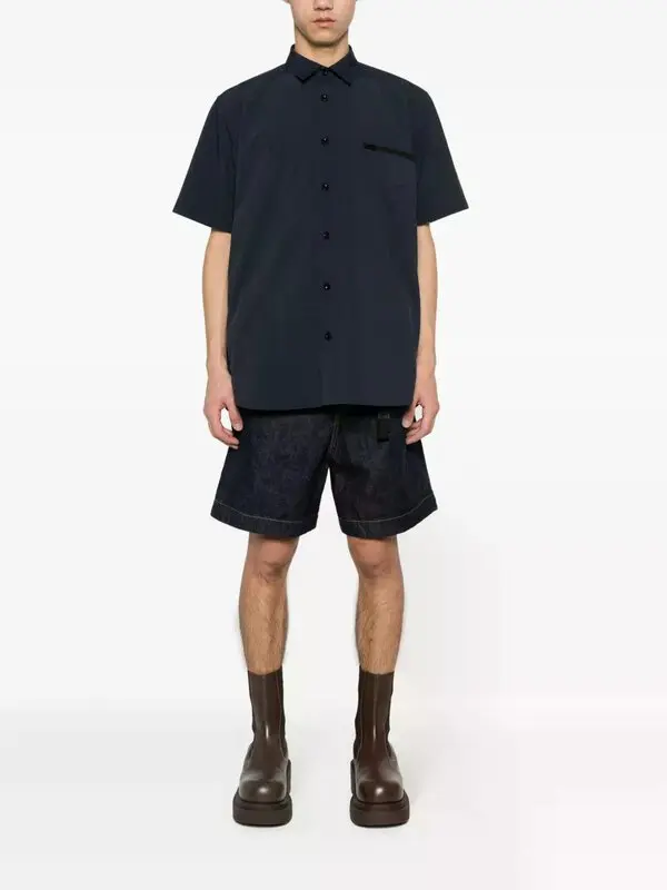 Sacai Zip-pocket Taffeta Shirt