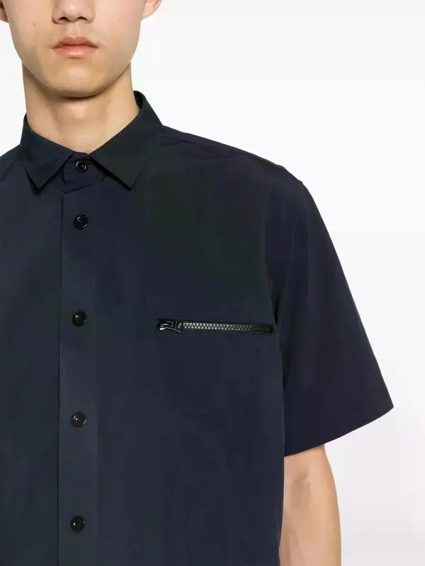 Sacai Zip-pocket Taffeta Shirt