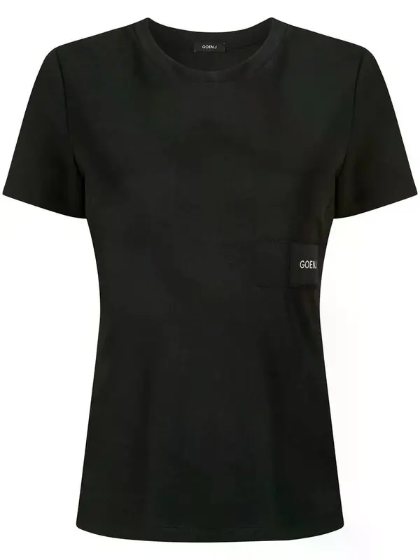 Goen.j Logo Patch T-shirt - Black