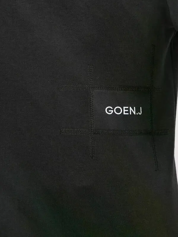Goen.j Logo Patch T-shirt - Black