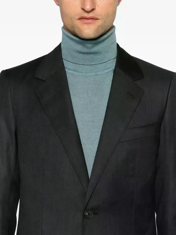 LANVIN Single-breasted Blazer - Grey