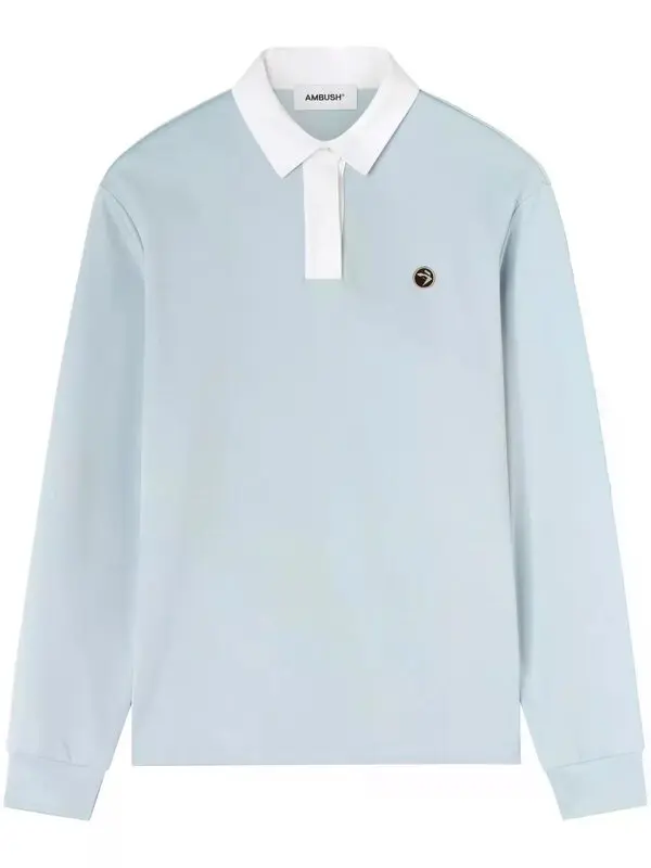 AMBUSH Polo-collar Logo-plaque Sweatshirt