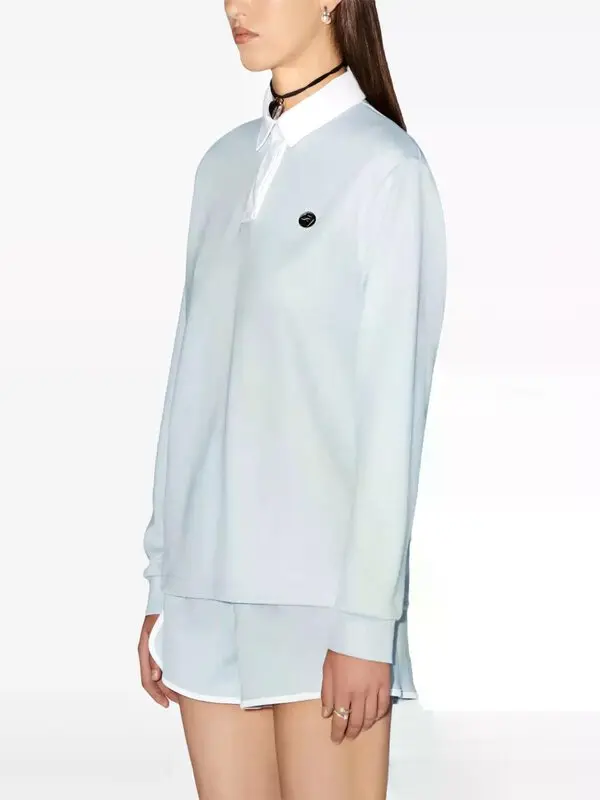 AMBUSH Polo-collar Logo-plaque Sweatshirt
